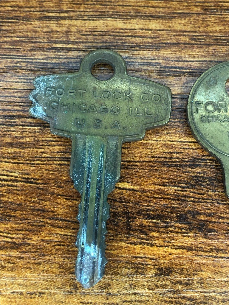 Fort Lock Co 750 - Key - Chicago Illinois - Vintage Key - Brass | eBay