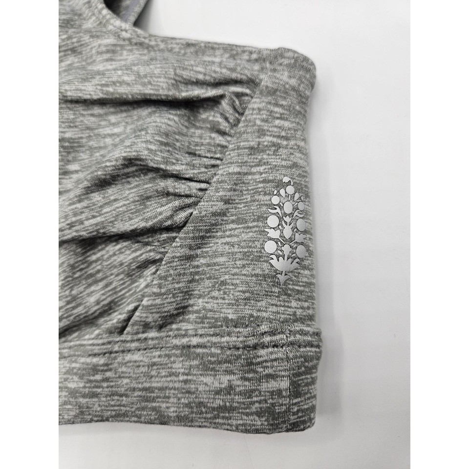 Free People Women's Gray Workout Sports Bra Twist Keyhole Back Size XS ...