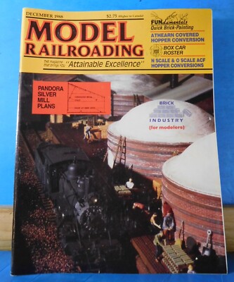 Model Railroading 1988 December Brick painting Box car Roster Pandora ...