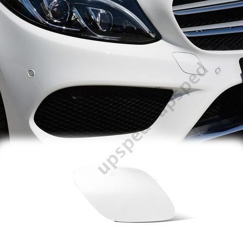 White Front Bumper Tow Hook Cover Cap For Mercedes Benz C300 C400 W205 ...