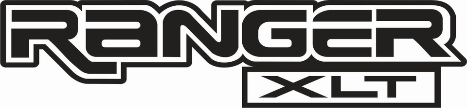 FORD RANGER XLT SIDE PANELS VINYL DECALS - 2 PKG (14.5 in x 2.5 in) | eBay