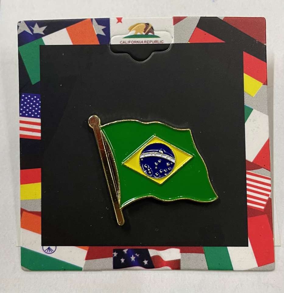 Brazil Flag Single Lapel Pin | eBay