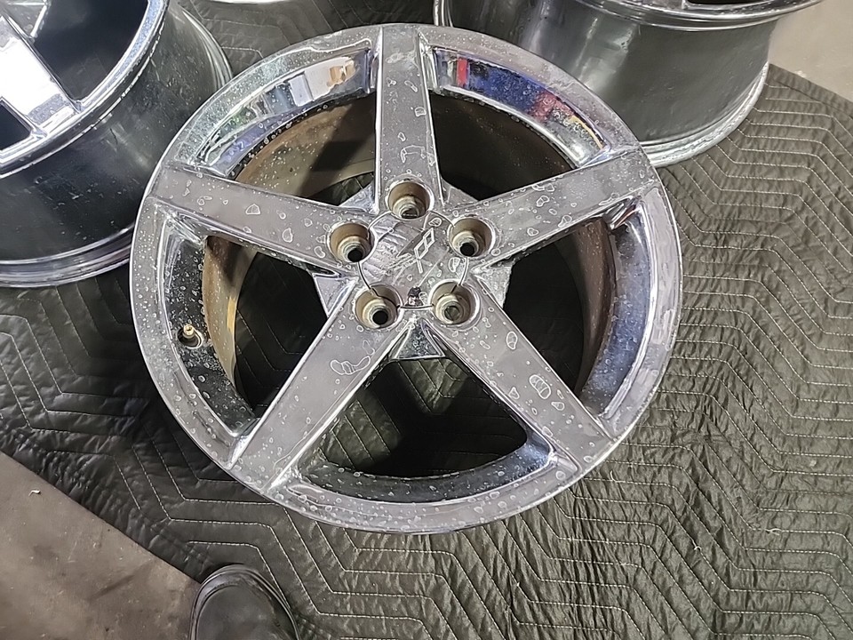 Chevy C6 Corvette 5 Spoke Wheel Set 4x 18x8.5 19x10 Oem Used #627 | eBay