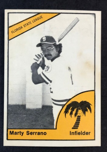 1977 TCMA Minor League MARTY SERRANO Daytona Beach Islanders Rookie ...