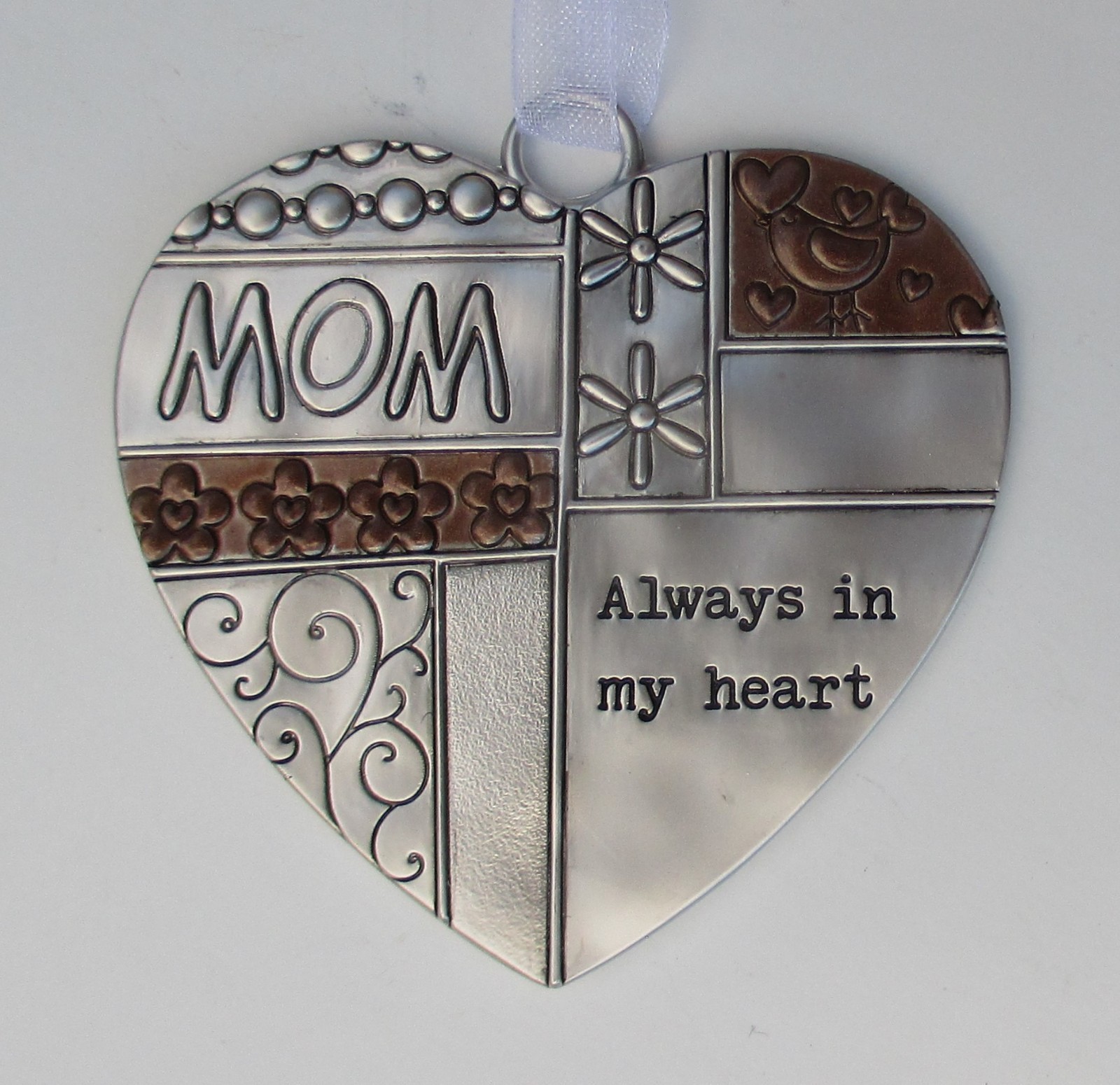 ab Mom always in my heart LOVE HEART ORNAMENT Ganz for sale online | eBay