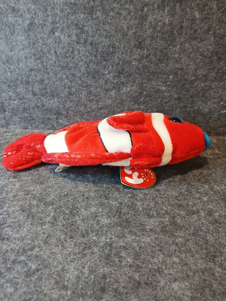TY Beanie Baby - JESTER the Clownfish Stuffed Animal Toy | eBay