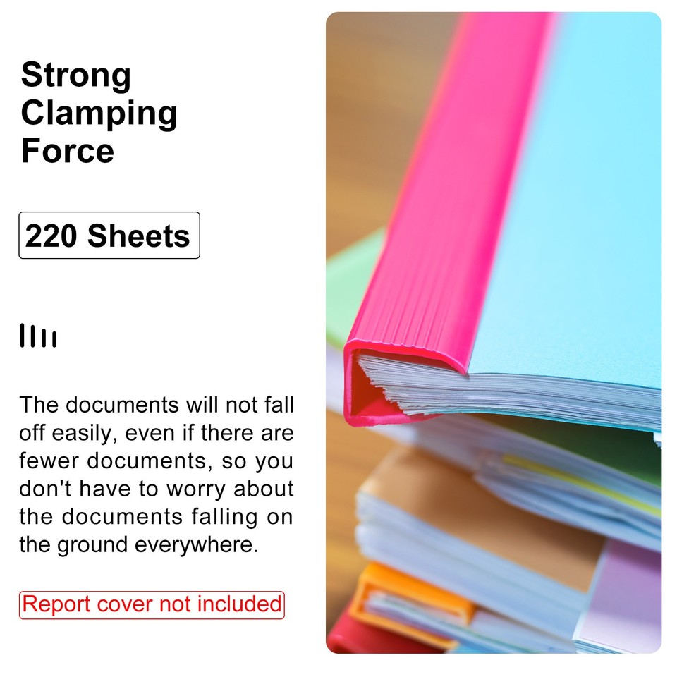 20Pcs Binding Bars, 25mm Binding Bars Slide Grip, Green | eBay