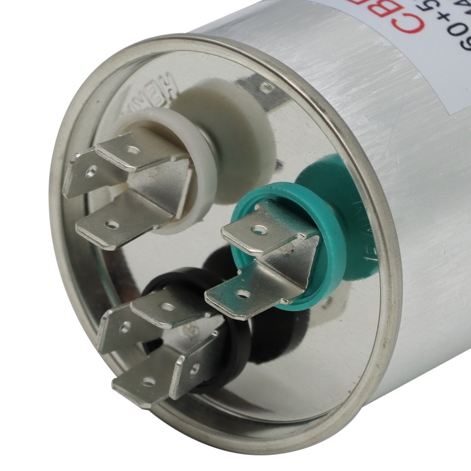 60+5 MFD µF Dual Run AC Capacitor 370-440VAC 50/60Hz ±5% HVAC 60/5µF | eBay