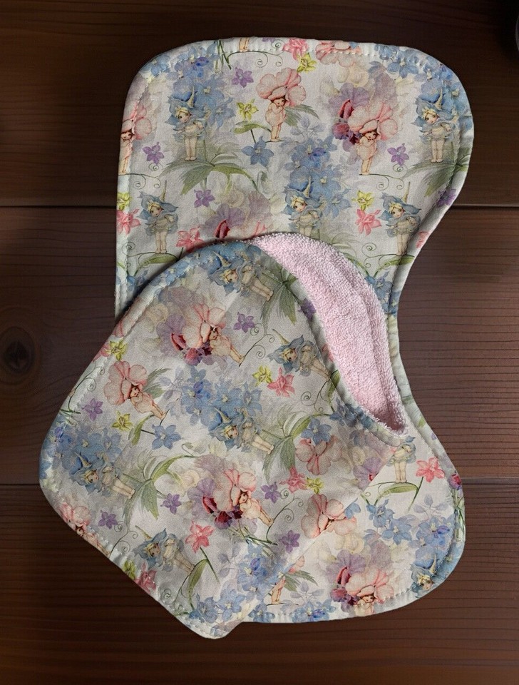 Curved Baby burp cloths Organic Cotton May Gibbs Print Set Of 2 ...