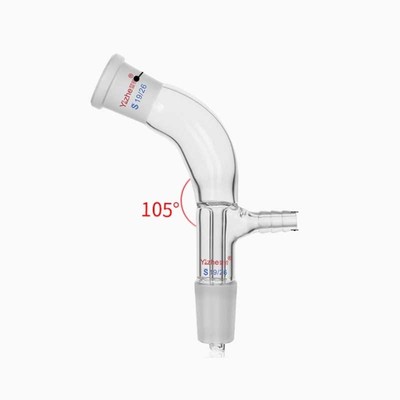 19# Curve Glass Vacuum Receiving Tube Distillation Laboratory Teaching ...