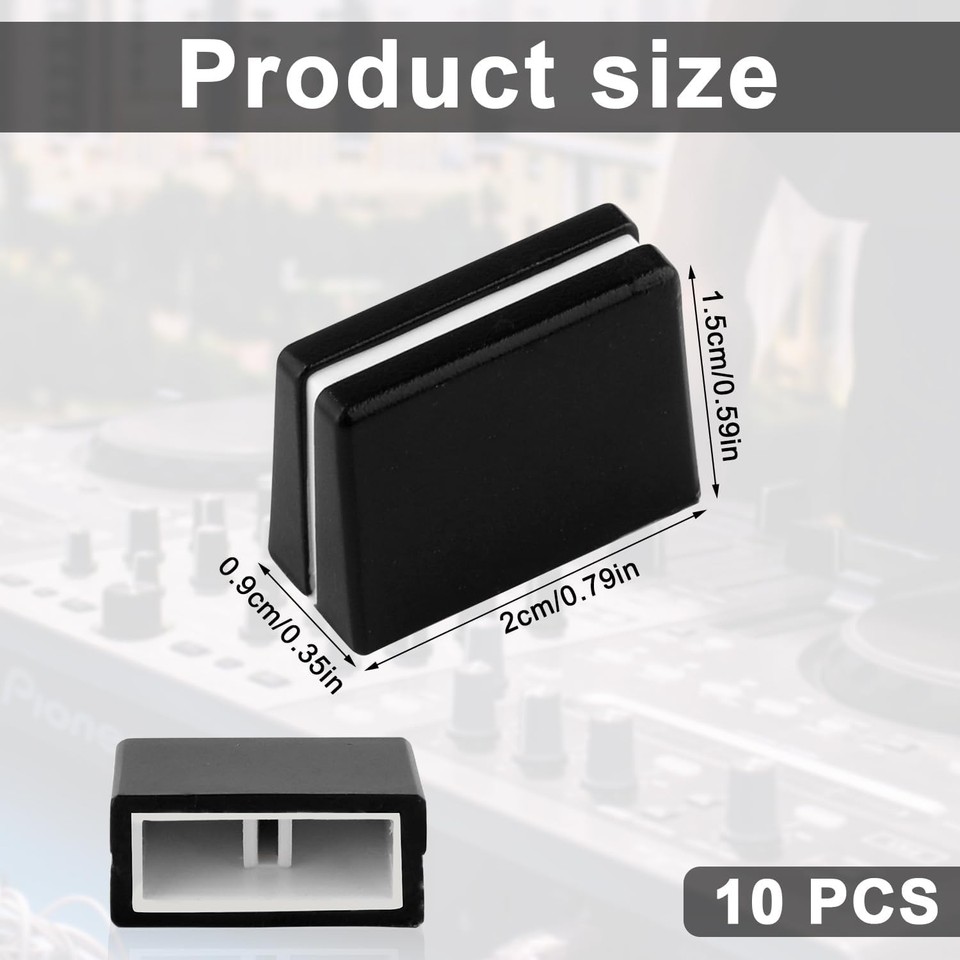 10PCS Black Fader Caps for Pioneer DJM Mixers Slider Knobs | eBay