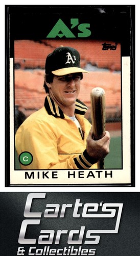 Mike Heath 1986 Topps Tiffany #148 Oakland Athletics | eBay