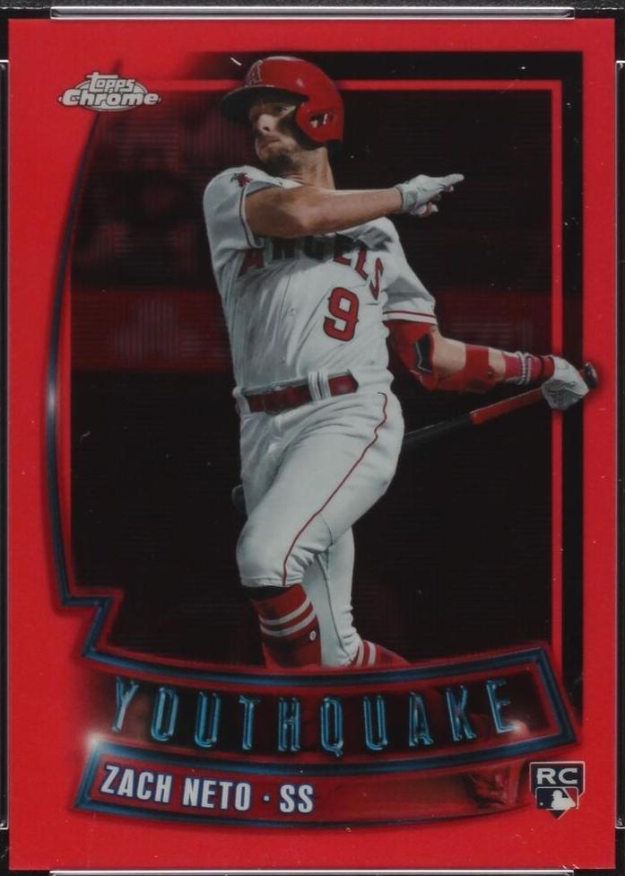 2023 Topps Chrome Update Series - Youthquake Zach Neto #YQ-65 Red ...