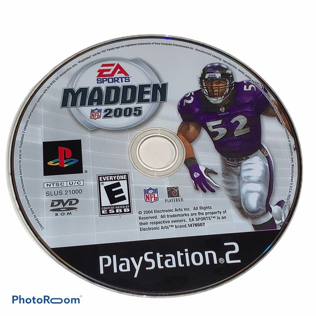 Madden NFL 2005 Football Playstation 2 PS2 Game Ray Lewis Cover 05 DISC ...
