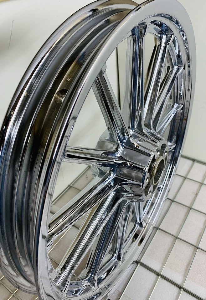 Harley Dyna 2000 Up FRONT FXDL LOWRIDER 13 SPOKES Chrome Wheel 1” Axle ...