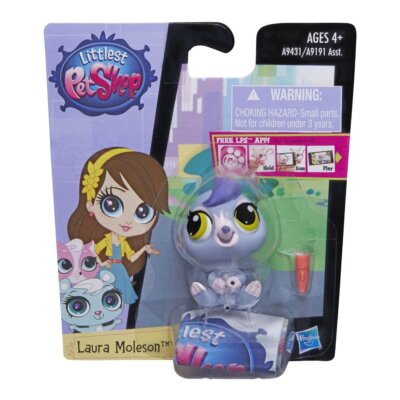 Littlest Pet Shop Get The Pets Single Pack Laura Moleson 3749 Purple ...