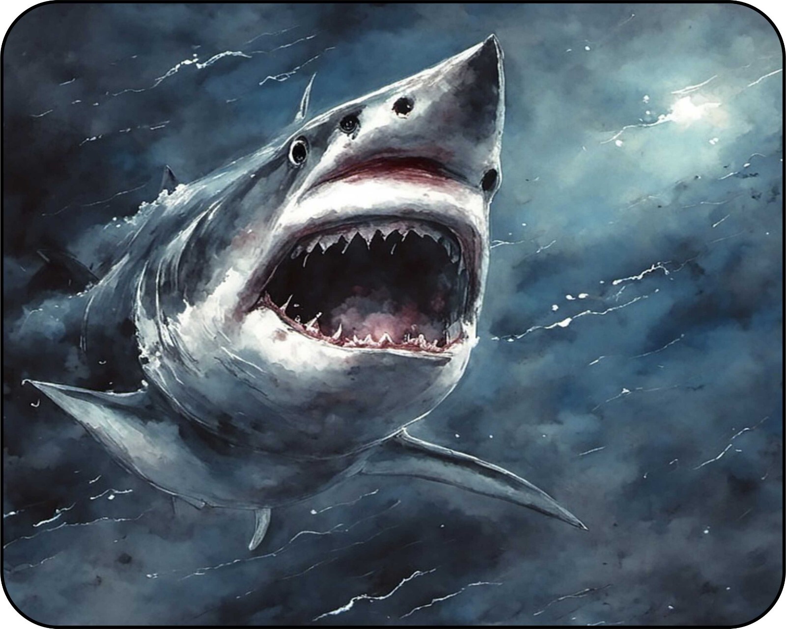 Shark Jaws Colorful Photo Art Designs Mouse Pad | eBay