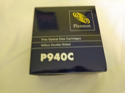 Plasmon Optical Disk Cartridge 940 MB Double Sided P940C Box of 5 pcs ...