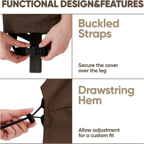 Patio Furniture Cover Set, 4 Piece Outdoor Furniture Cover Waterproof ...