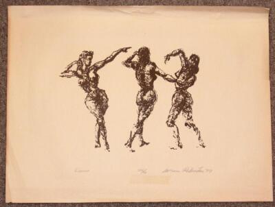 Mid Century Modern Avrum Rubenstein "DANCE" Screen Print Signed #8/50 ...