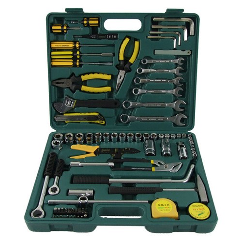 Tools Set Repair Spanner Wrench Socket Hammer Ratchet 81 82 Pcs | eBay ...