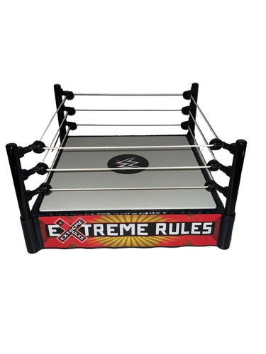 WWE Mattel 2010 Extreme Rules Wrestling Ring Arena For Figures Spring ...