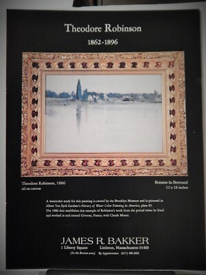 THEODORE ROBINSON ART PIECES ORIG VTG 1975 ADVERTISEMENT, | eBay