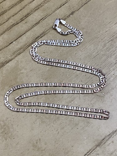 LIRM 925 Sterling Silver Designer Signed Link Chain Necklace MADE IN ...