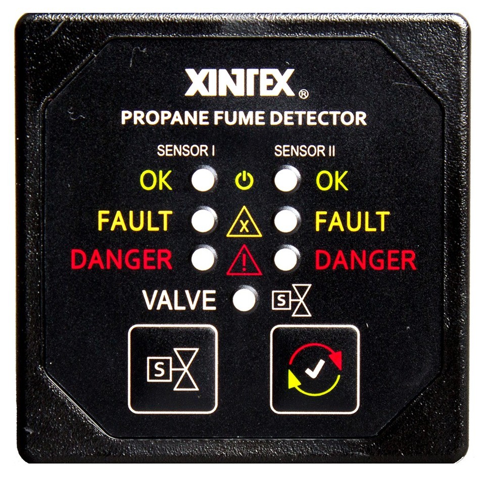 Fireboy-Xintex Propane Fume Detector Alarm 2 Sensors Solenoid Valve ...