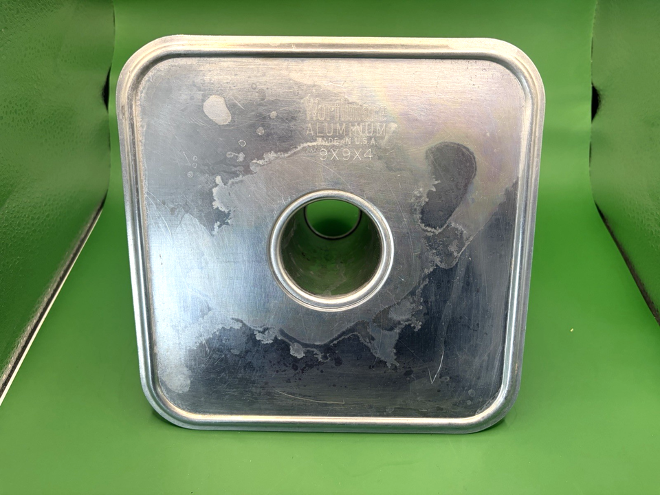 Vtg WORTHMORE 2-PC Aluminum SQUARE TUBE Angel Food/Pound CAKE Baking ...