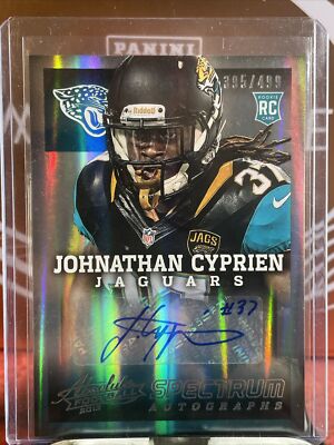 JOHNATHAN CYPRIEN 2013 ABSOLUTE SPECTRUM ROOKIE AUTOGRAPH RC AUTO /499 ...