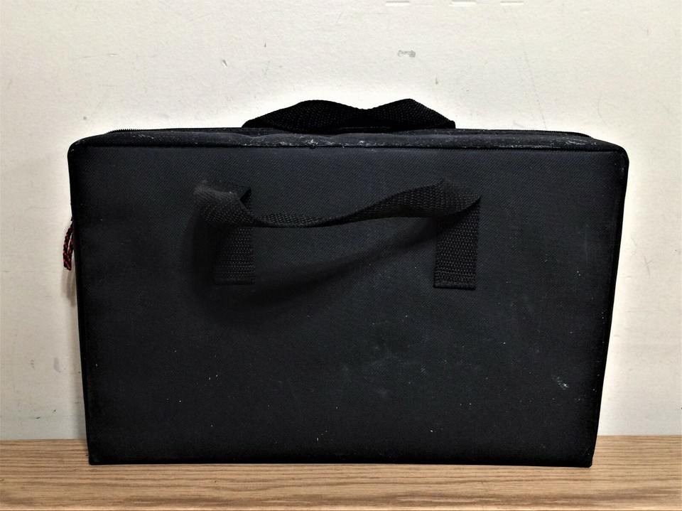 Vintage Discwasher Black Canvas Cassette Tape Carrier Case 48 Tapes or ...