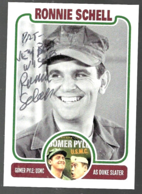 Ronnie Schell Signed CUSTOM Trading Card Autographed GOOD MORNING WORLD 8 | eBay