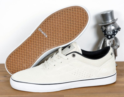 Emerica Footwear Skate Shoes shoes The Bryan Herman G6 Vulc white Suede ...