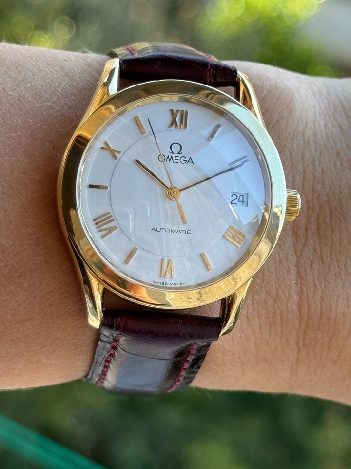 Omega Speedmaster Automatic Watch 166.0295 Solid Gold 18k Mens 35mm | eBay