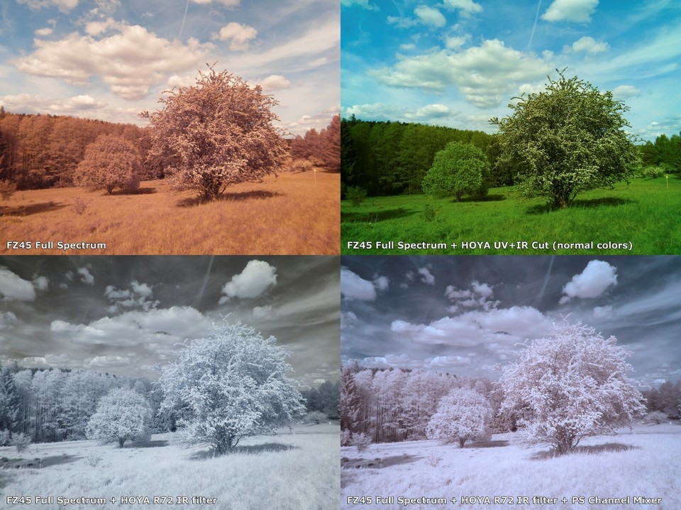 Full Spectrum Conversion Panasonic Lumix FZ45 Infrared Camera Full ...