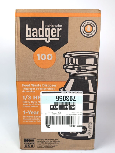 InSinkErator Badger 100 Continuous Feed Garbage Disposal for sale ...