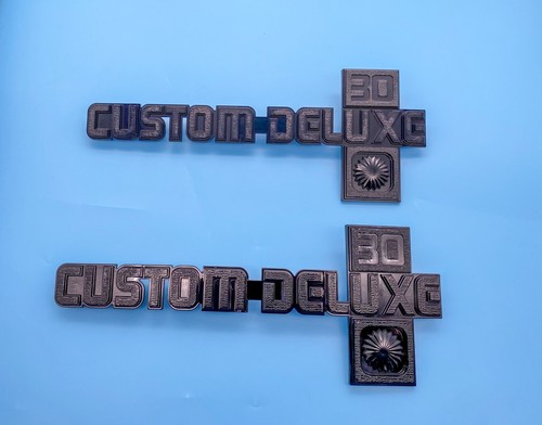 for Chevrolet Custom Deluxe 30 Badge Emblem Insert Badge Ornament Gloss ...