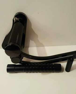 Harley Hard anodized Black Forward Controls Fatboy custom FXST FXR 84 ...