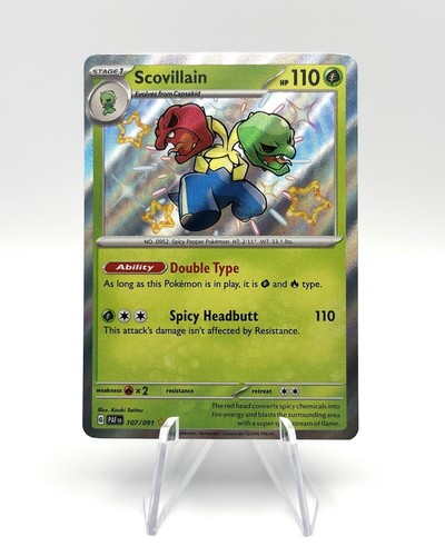 Scovillain 107/091 Scarlet & Violet Paldean Fates Holo Shiny Rare ...