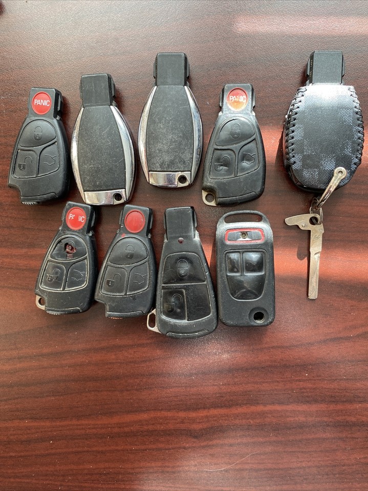 LOT of 9 OEM MERCEDES MB smart key keyless entry remote transmitter ...