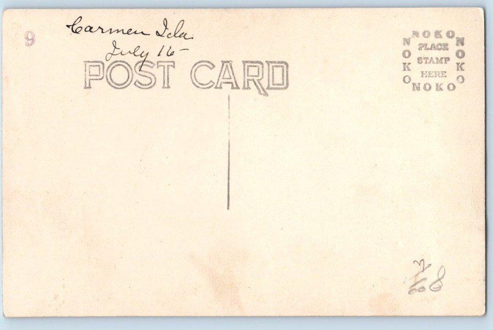 Salmon Carmen Idaho ID Postcard RPPC Photo Continental Devide Mountains ...