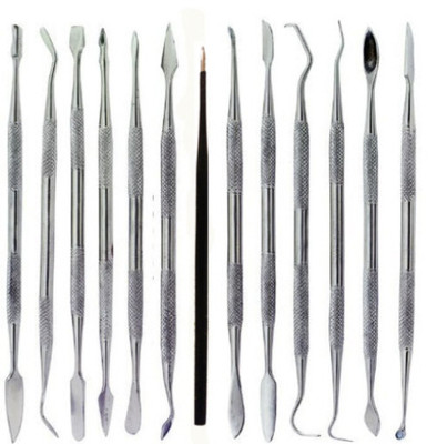 13 Wax Carving Dental Spatula Polymer Clay Carver Tools | eBay