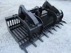 84" Severe Duty Rock Bucket Grapple with Teeth Fits Euro Global Quicke ...