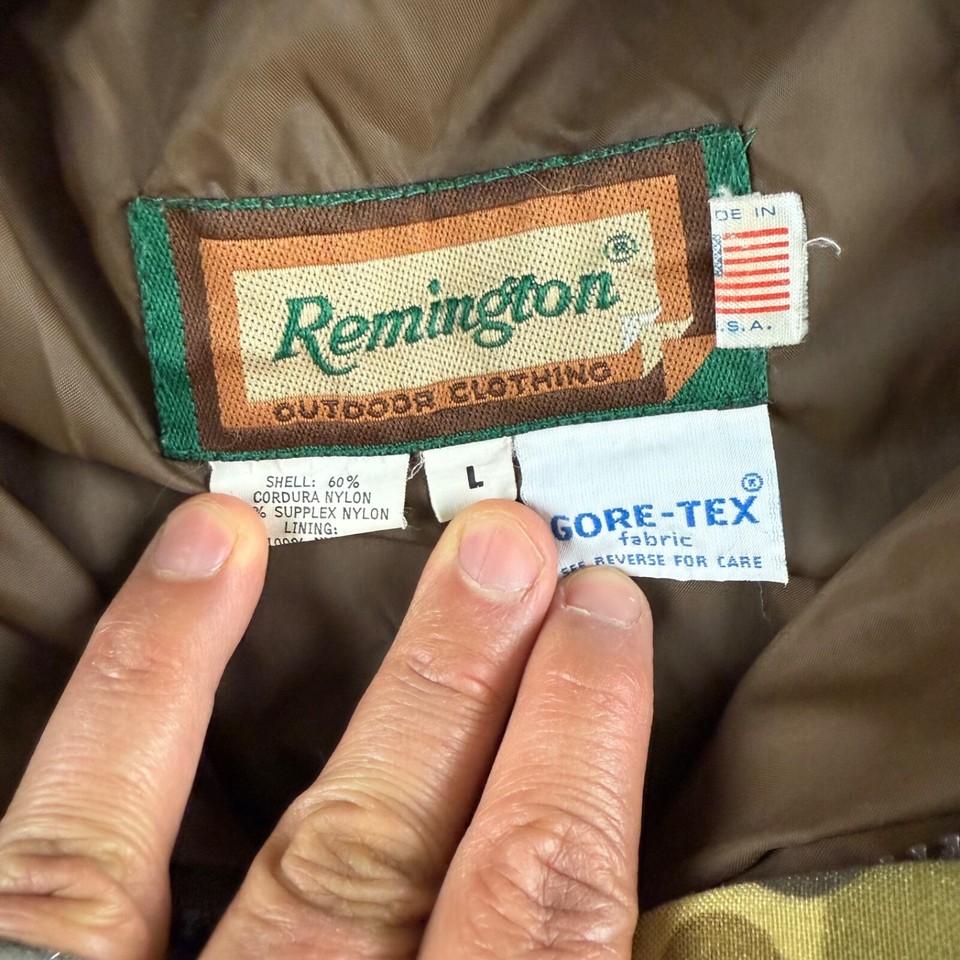 Vintage Remington GORE-TEX Duck Camo Hunting Jacket Made in USA | eBay