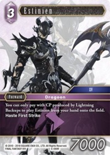 Near Mint FFTCG Estinien (XIV) - 6-089R - Foil Opus VI Final Fantasy ...