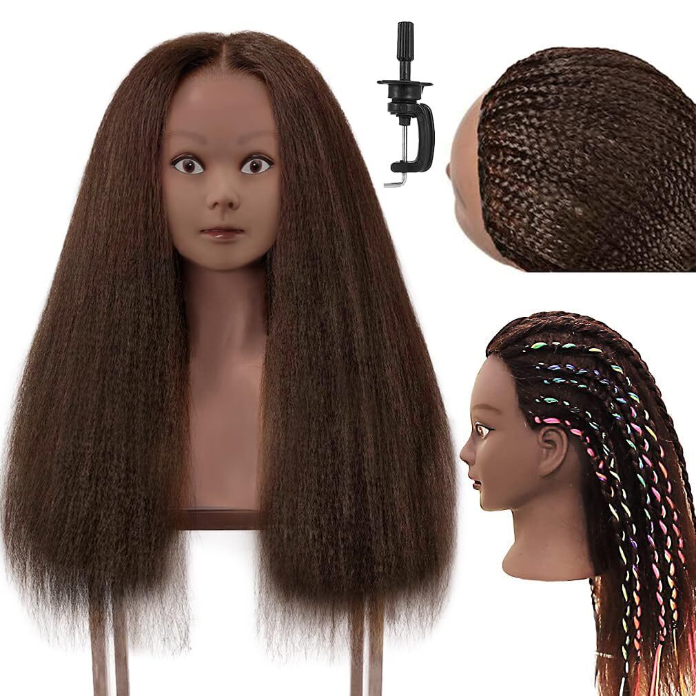 20-22 Manneuqin Head with 100% Real Hair Cosmetoloty Mannequin Head ...