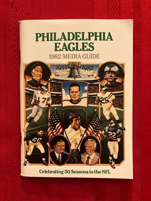 1982 NFL Philadelphia Eagles media guide / 50th Anniversary / Jaworski ...