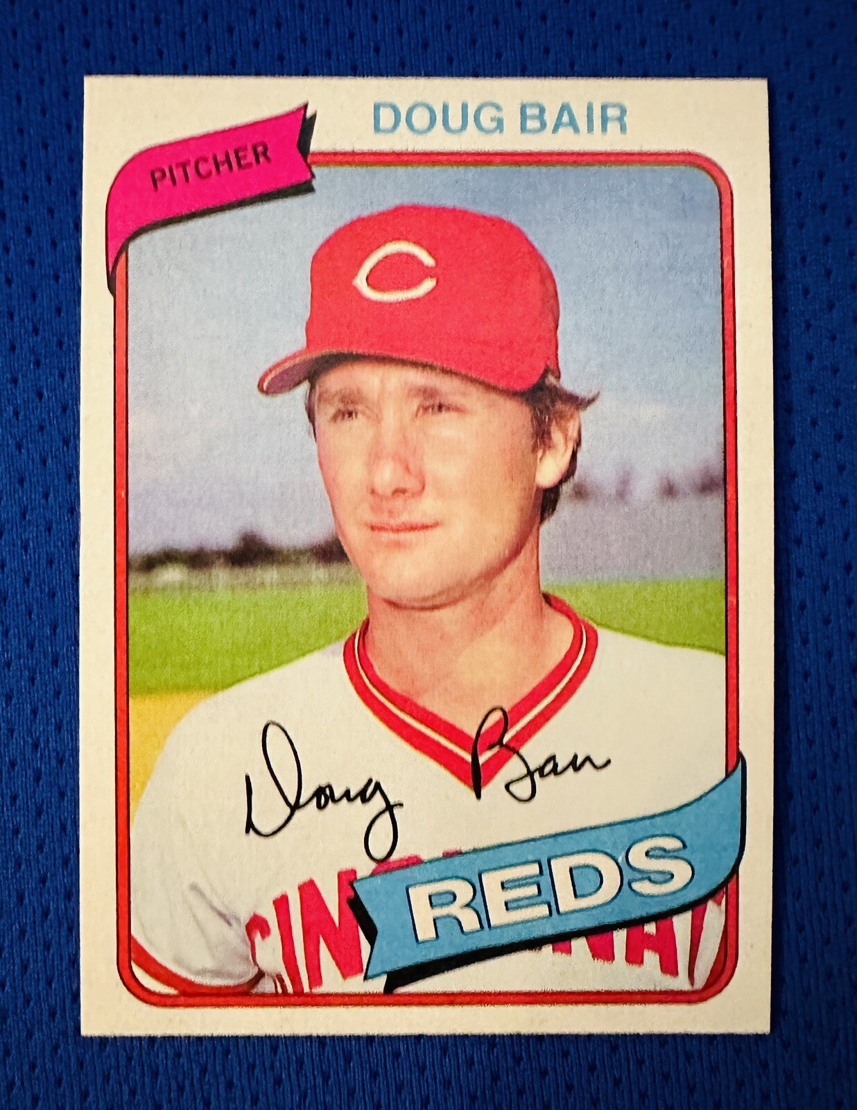 1980 TOPPS #449 DOUG BAIR CINCINNATI REDS NM-MT or BETTER 55 WINS 81 ...