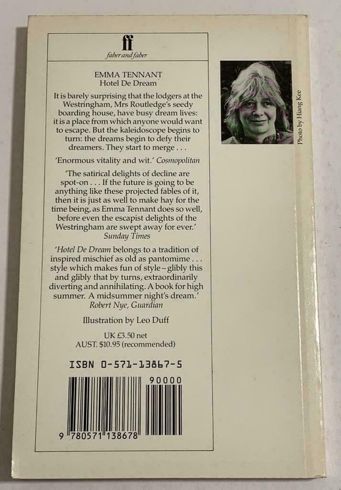 Hotel de Dream by Emma Tennant Paperback Book Contemporary Literature ...